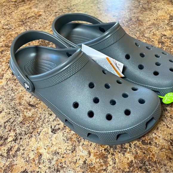 CROCS | Shoes | Crocs Classic Clogs Slate Gray | Poshmark